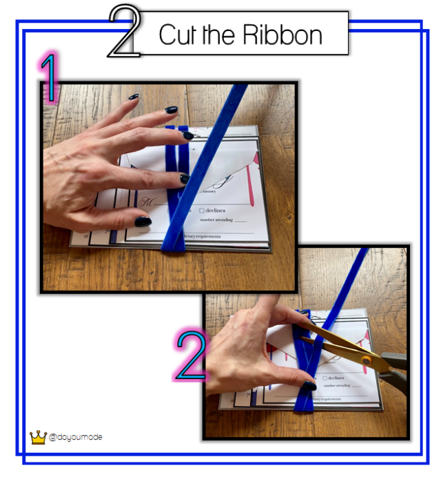 Wax and Ribbon Belly Bands for Invitations – DIY Tutorial – Emily | Waldie