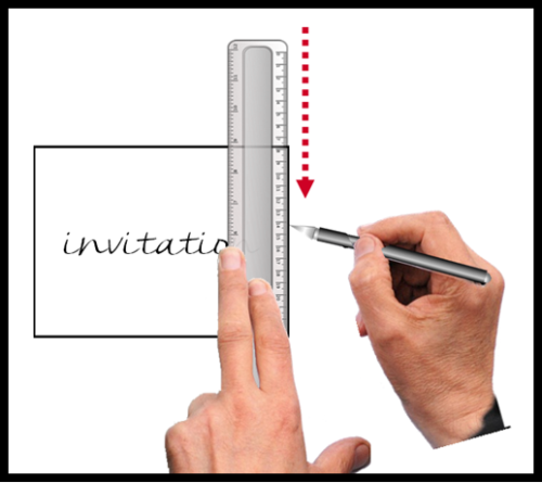 Cutting Perfectly Straight Lines by Hand – DIY Tutorial – Emily | Waldie