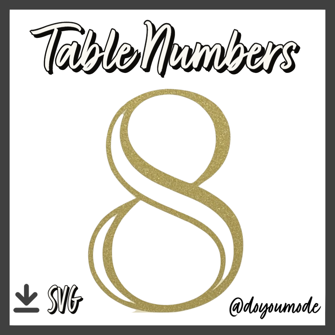 DIY Glitter Acrylic Table Numbers Tutorial – Emily | Waldie